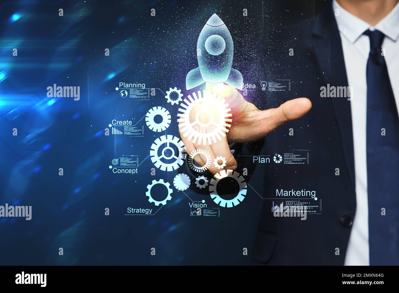 Professional businessman rocket technology hi-res stock photography and ...