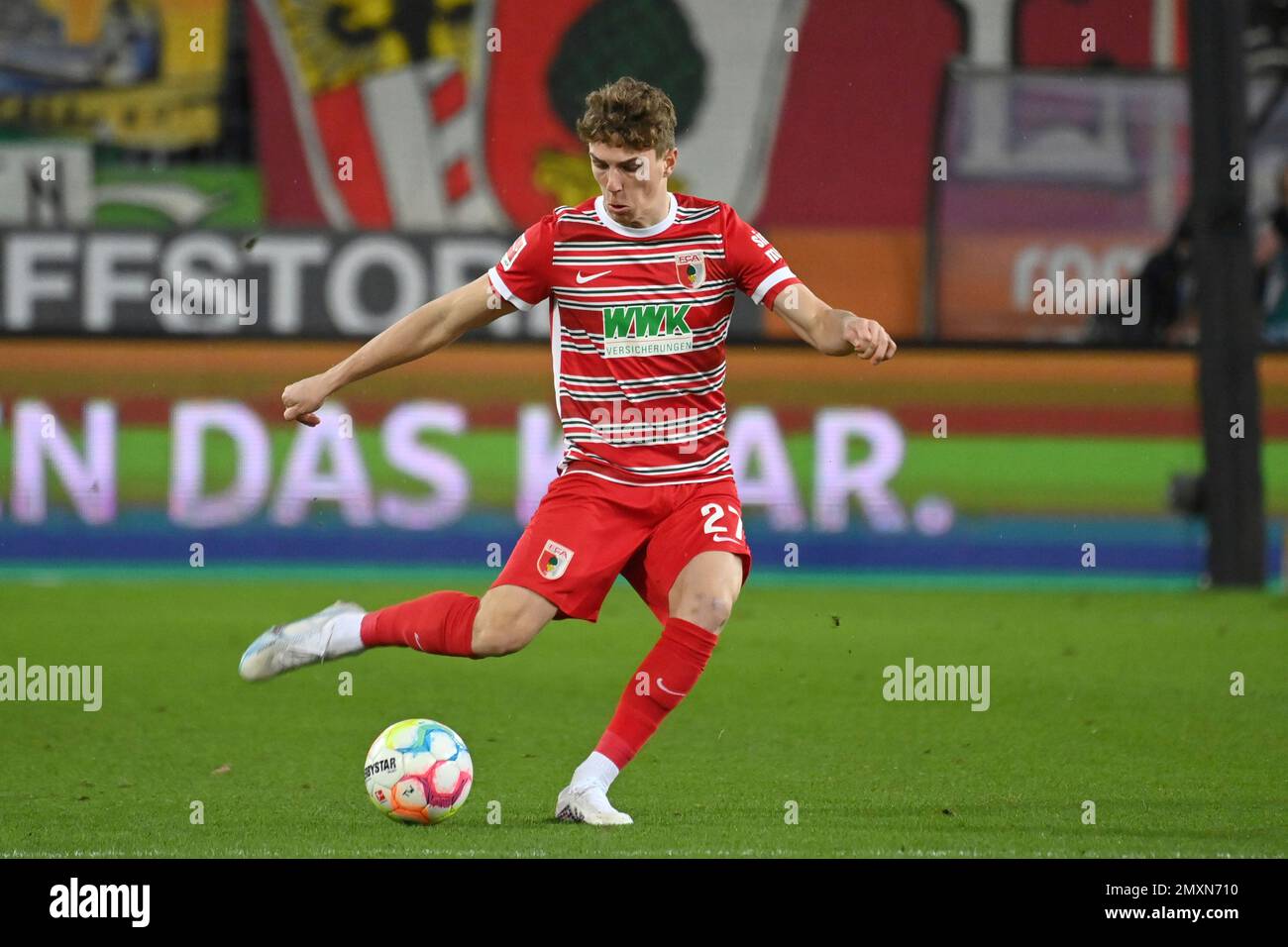 Arne ENGELS (FC Augsburg), action, single action, single image, cut out ...