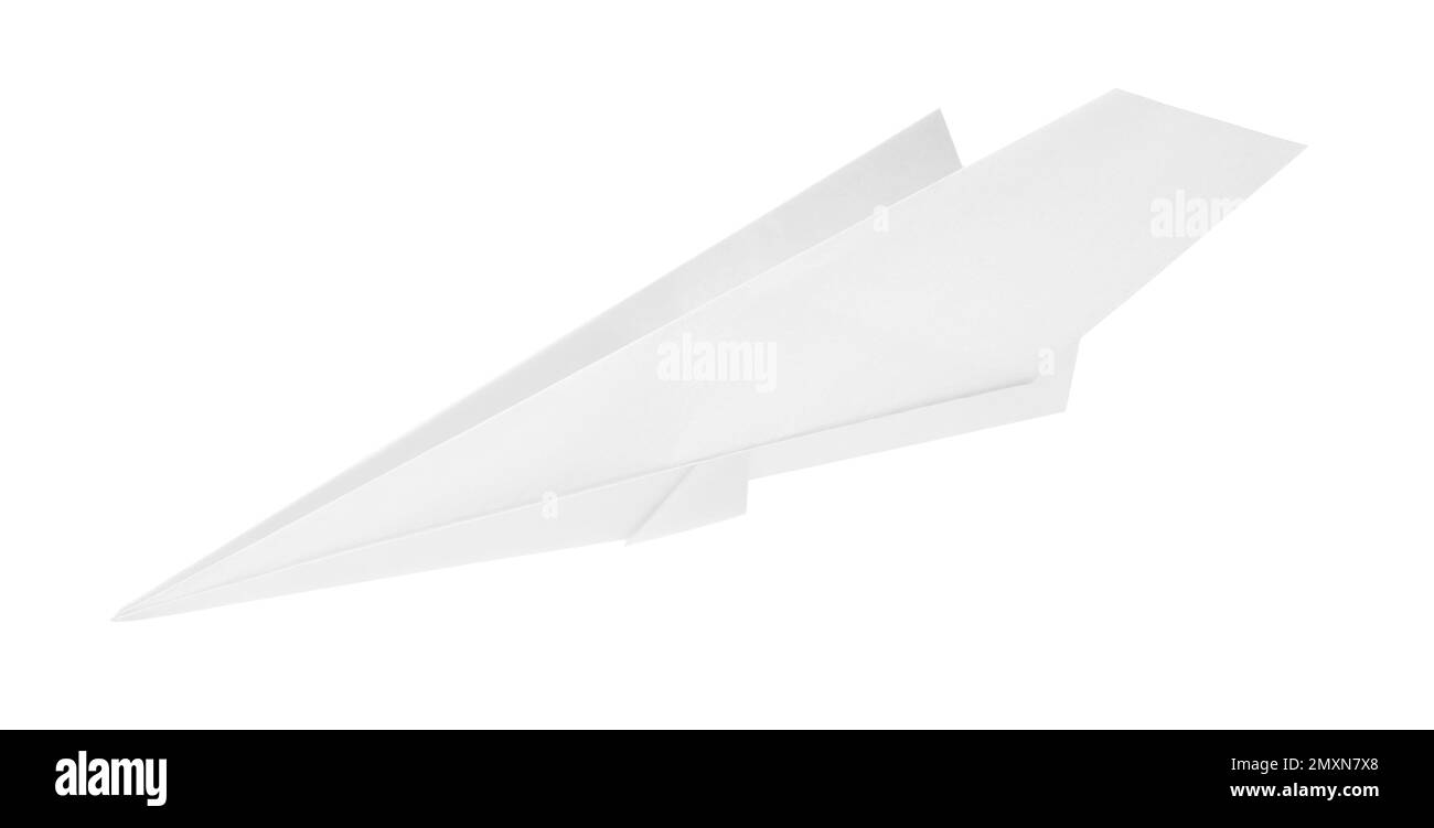 Paper plane isolated on white. Creative idea Stock Photo - Alamy