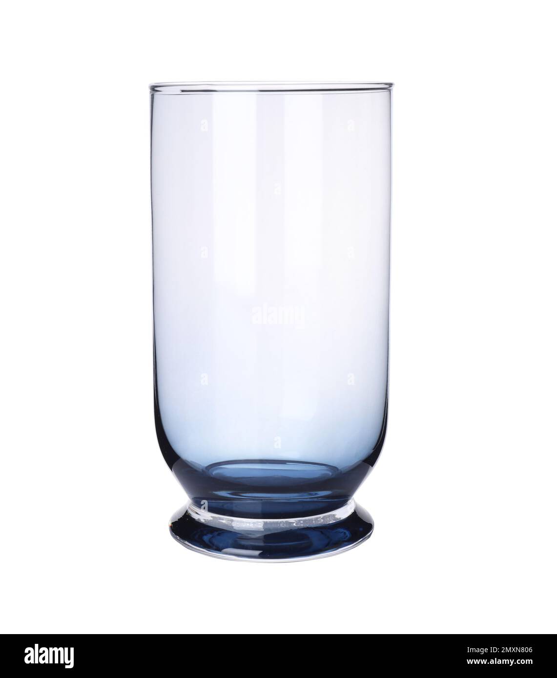 Stylish empty glass vase isolated on white Stock Photo - Alamy