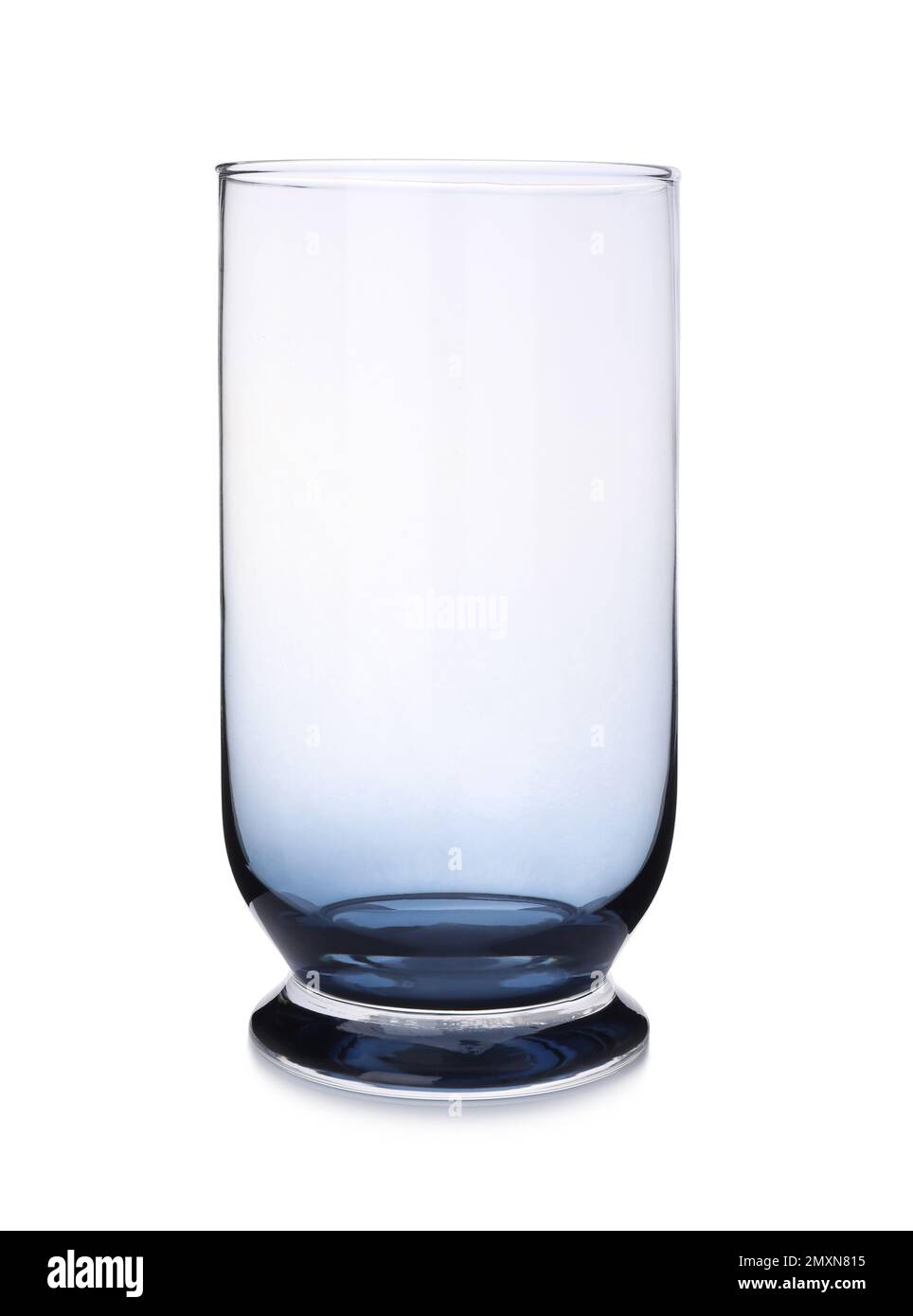 Stylish empty glass vase isolated on white Stock Photo - Alamy