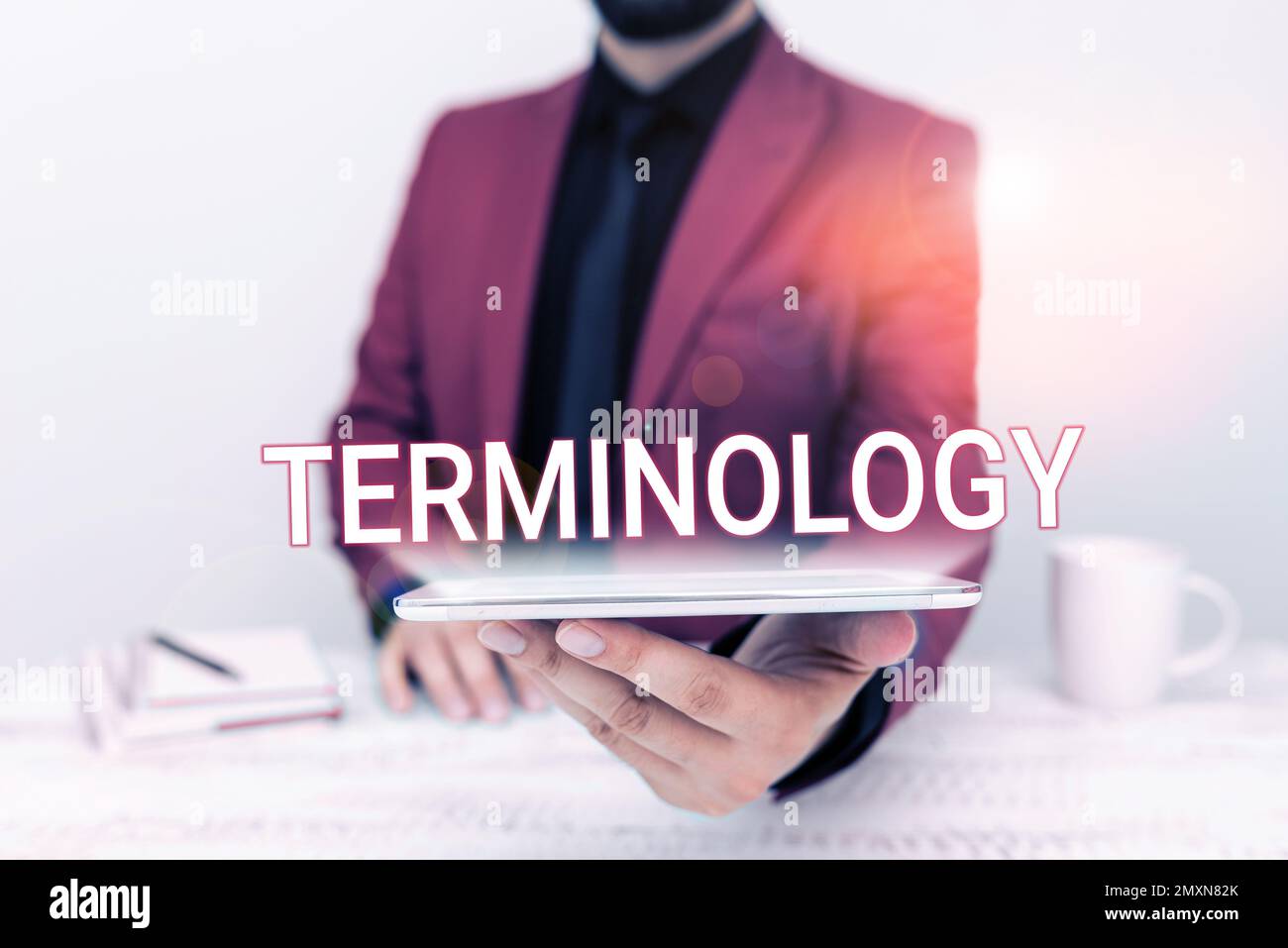 Hand writing sign Terminology. Business showcase Terms used with ...