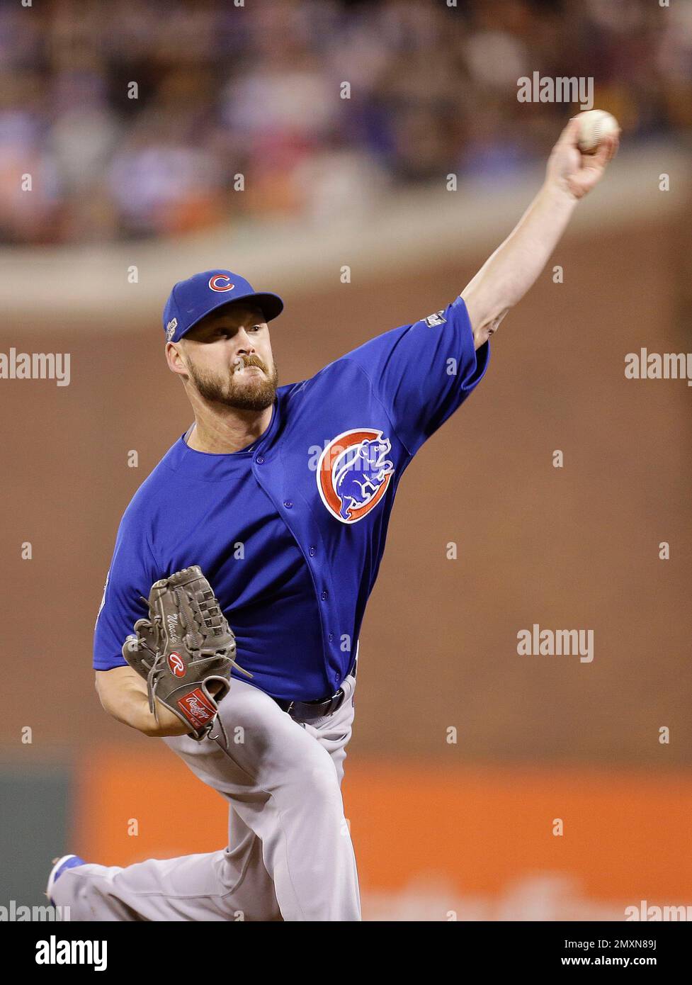Chicago Cubs pitcher Travis Wood throws against the San Francisco ...
