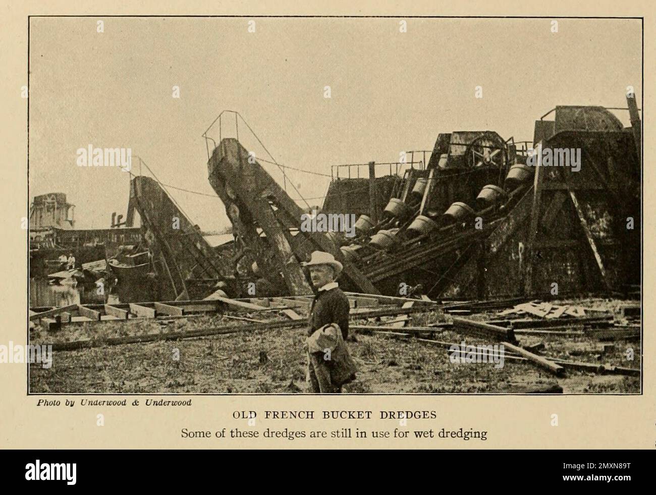 Old French Bucket Dredges from the book Panama and the Canal in picture ...