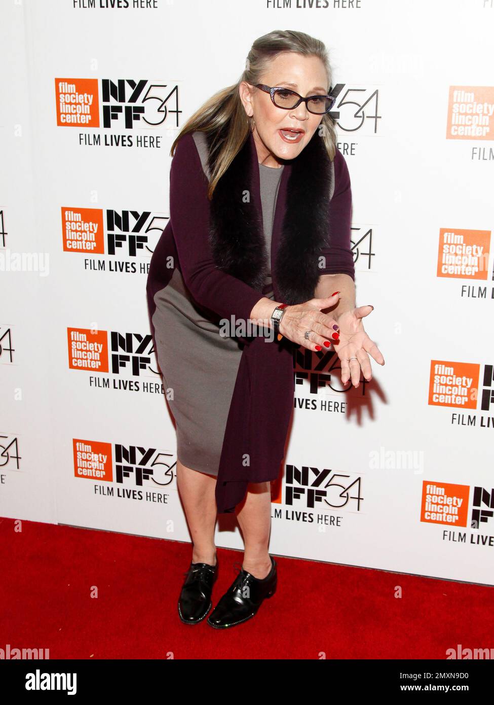Actress Carrie Fisher attends a special screening of, "Bright Lights ...