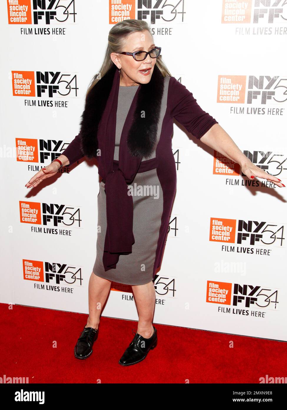 Actress Carrie Fisher attends a special screening of, "Bright Lights ...