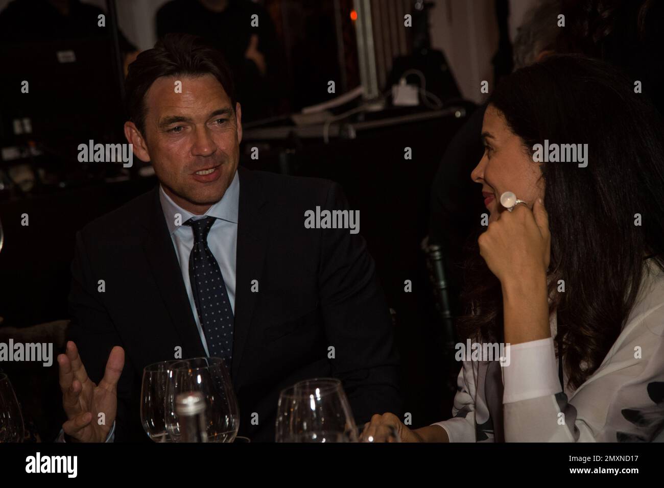 Actors Dougray Scott and Zuleikha Robinson attend the 'Brilliant is ...