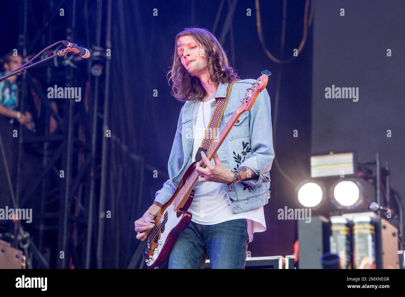 Daniel Tichenor of Cage The Elephant performs at Austin City Limits ...