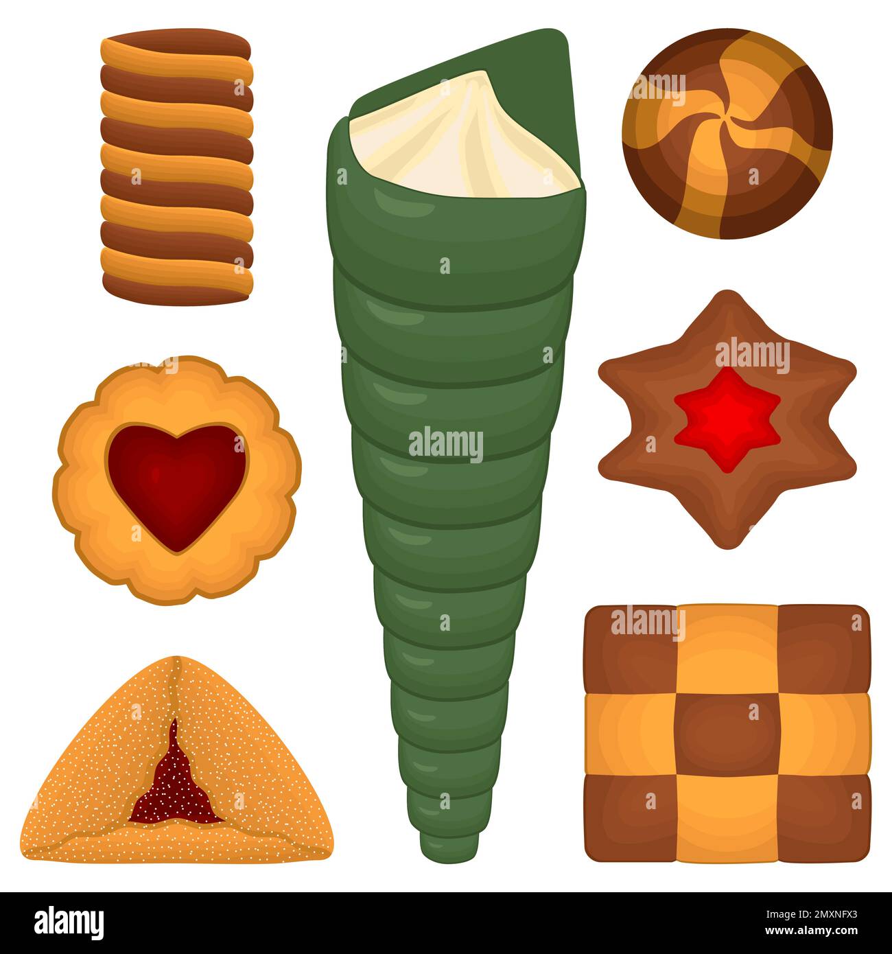 Big set homemade cookie different taste in pastry biscuit, large kit ...