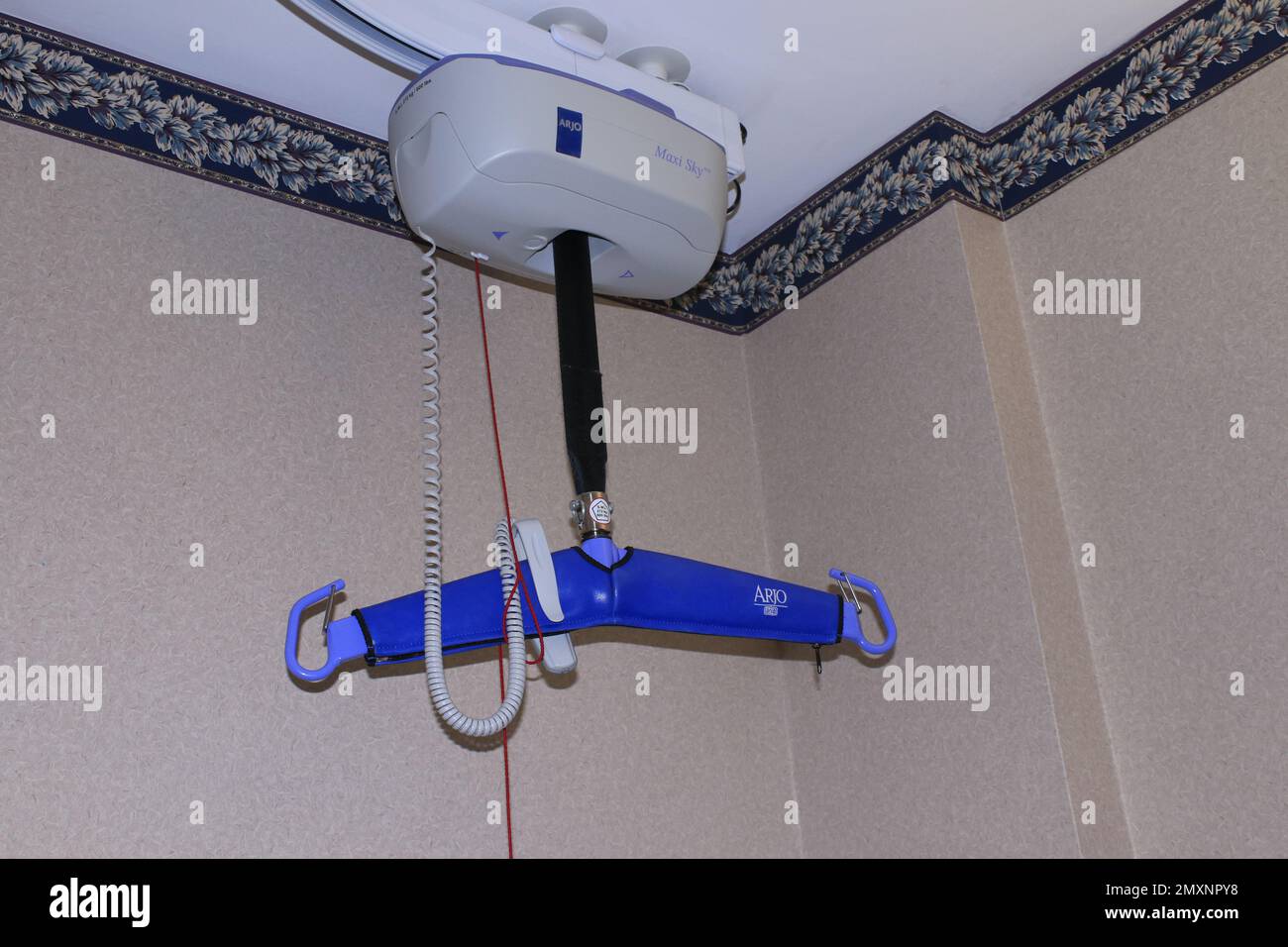A Hoist in a Hospital REHAB room on the ceiling Stock Photo - Alamy
