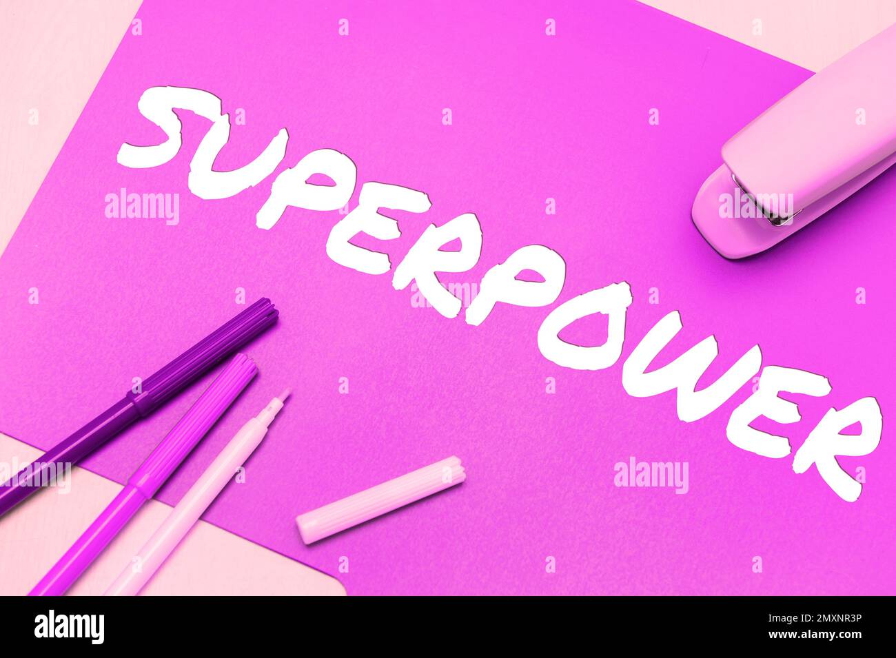 Hand writing sign Superpower. Business idea a power or ability of a ...