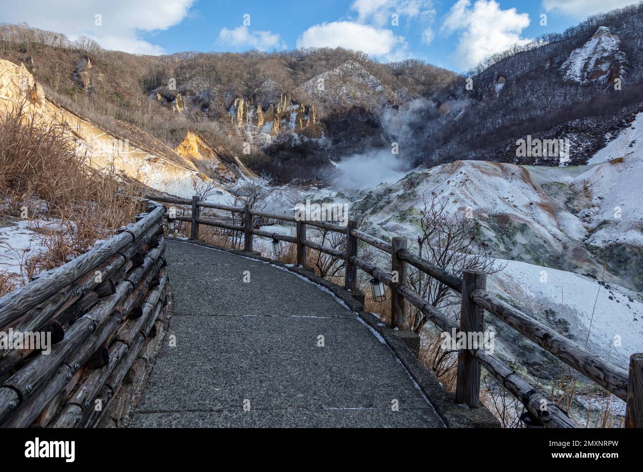 The Japanese island of Hokkaido, don't hell valley Stock Photo - Alamy