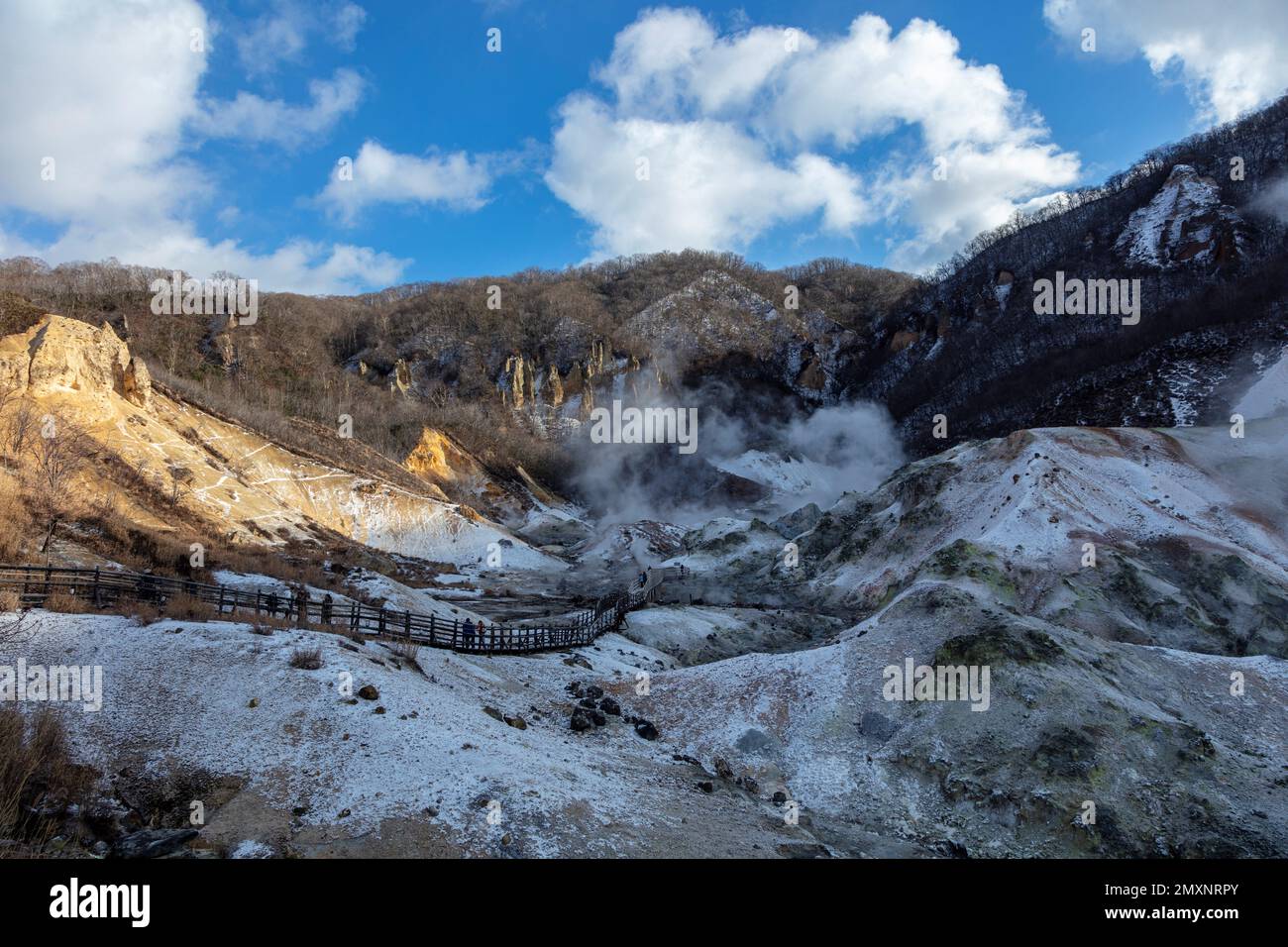 The Japanese island of Hokkaido, don't hell valley Stock Photo - Alamy