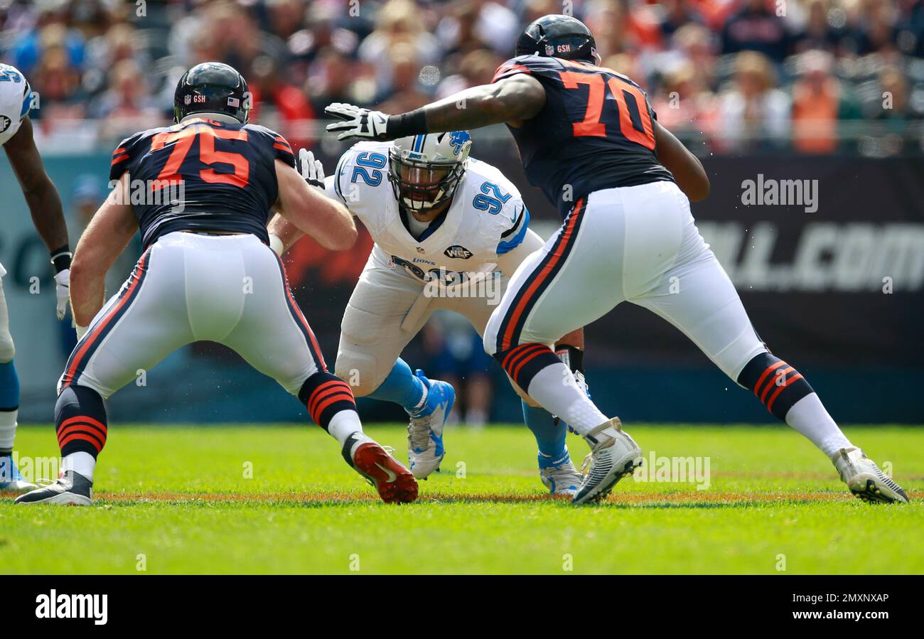 Detroit Lions defensive tackle Haloti Ngata (92) lines up against the ...
