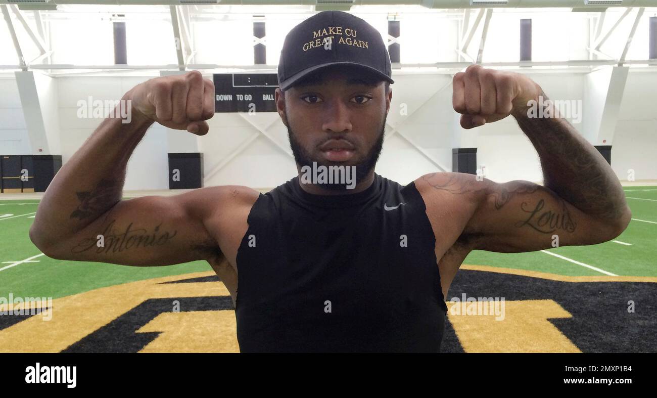 In this Tuesday, Oct. 4, 2016, photo,, Colorado wide receiver Bryce ...