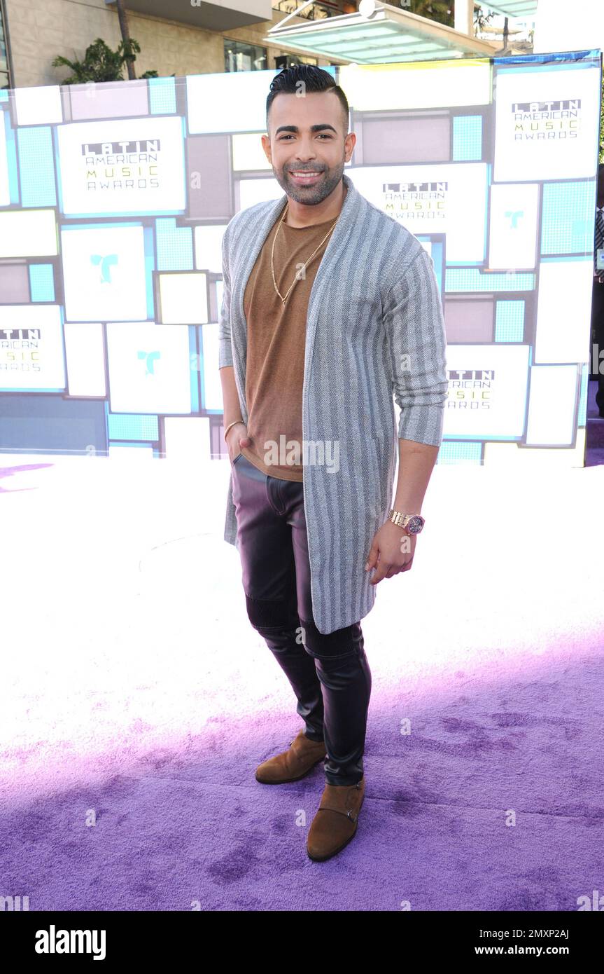 Jay Ruiz arrives at the Latin American Music Awards at the Dolby ...
