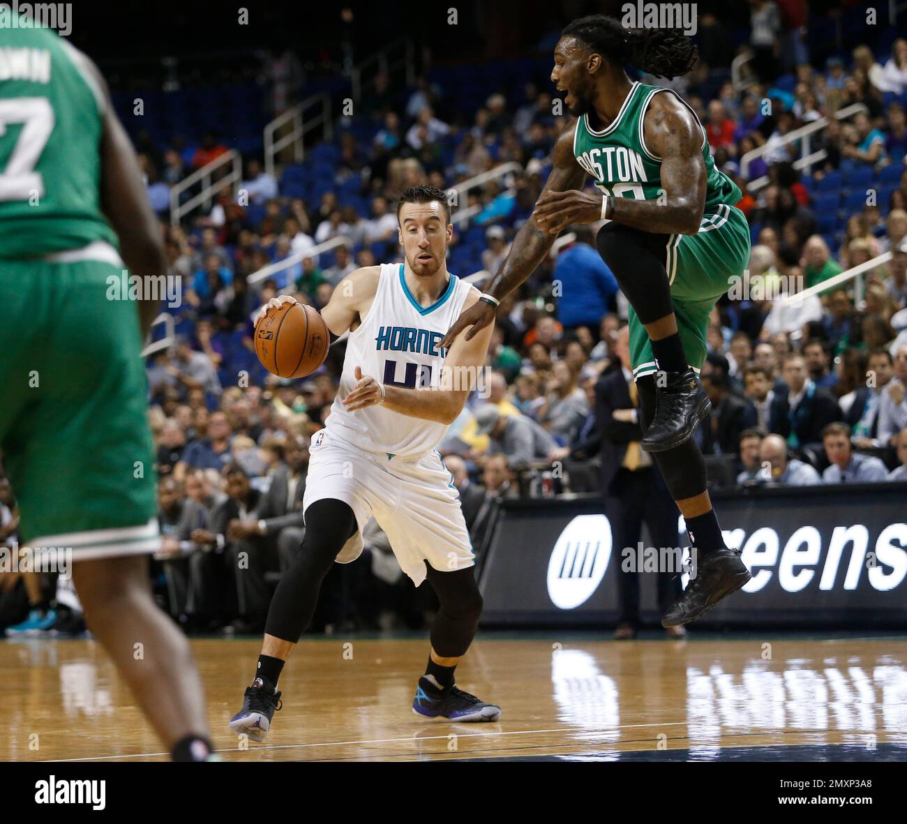 Charlotte Hornets center Frank Kaminsky III (44) keeps the ball from ...