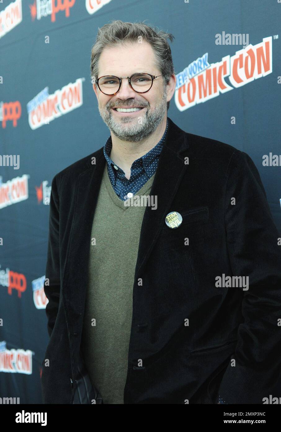 Dana Gould poses during the Stan Against Evil NY Comic Con Panel at ...