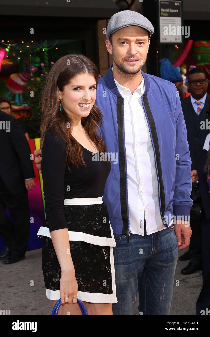 Actors Anna Kendrick, left, and Justin Timberlake appear at an event ...