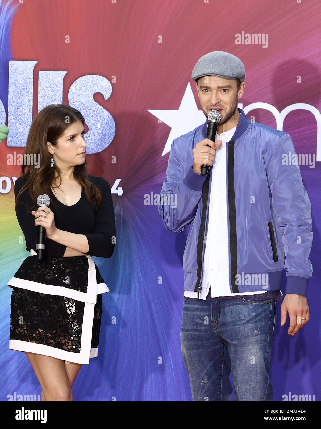 Actors Anna Kendrick, left, and Justin Timberlake appear at an event ...