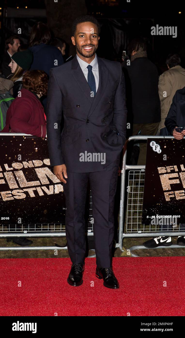 Actor Andre Holland poses for photographers on arrival at the premiere ...