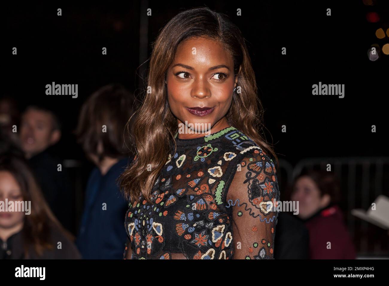 Actress Naomie Harris poses for photographers on arrival at the ...