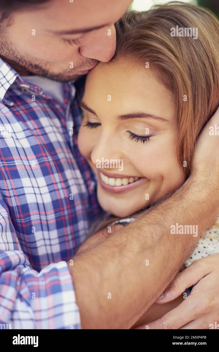 Forehead smile closeup woman hi-res stock photography and images - Alamy