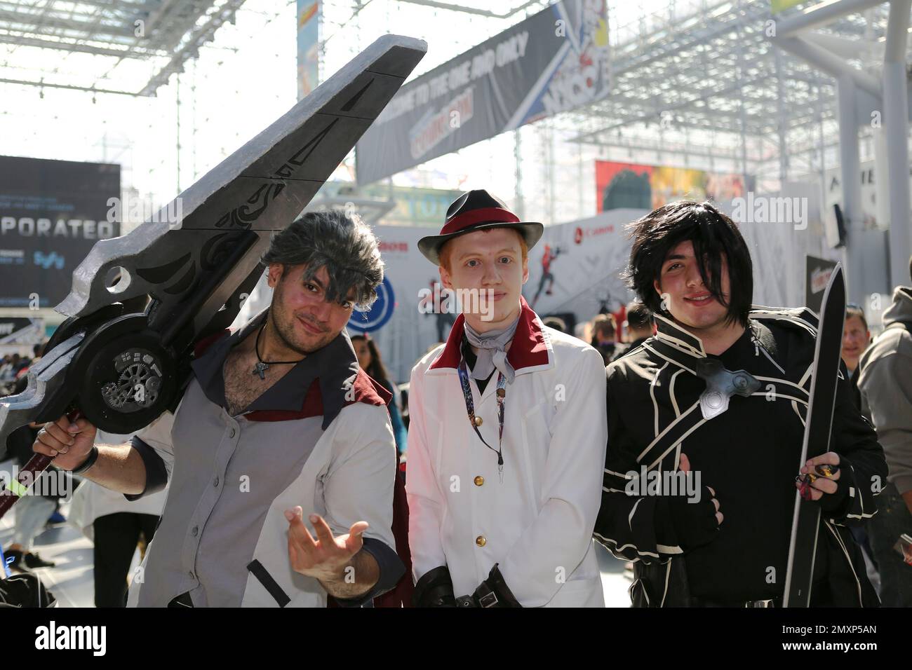 Fans dress up in costume while attending the first day of New York ...