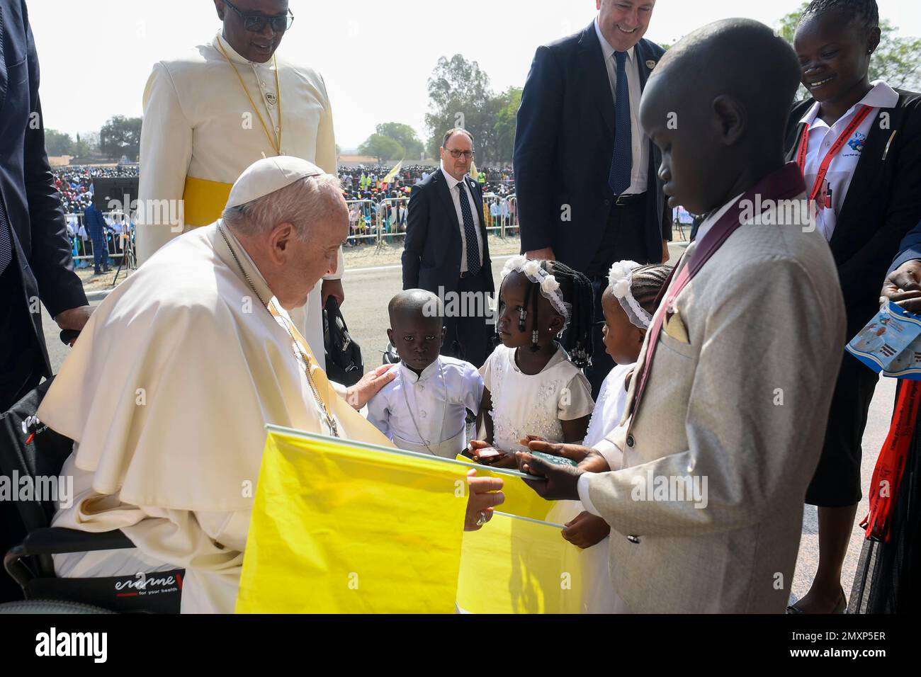 Kinshasa, Gongo. 04th Feb, 2023. South Sudan, Juba, 2023/2/4.Pope ...