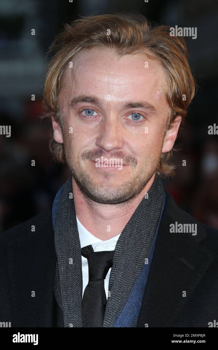 Actor Tom Felton poses for photographers upon arrival at the premiere ...