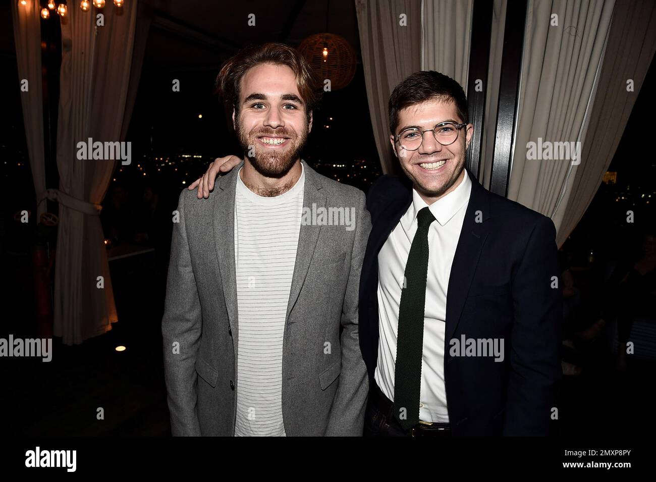 Byron Ashley and Andrew Graham seen at Big Frame's Pre-Streamys Party ...