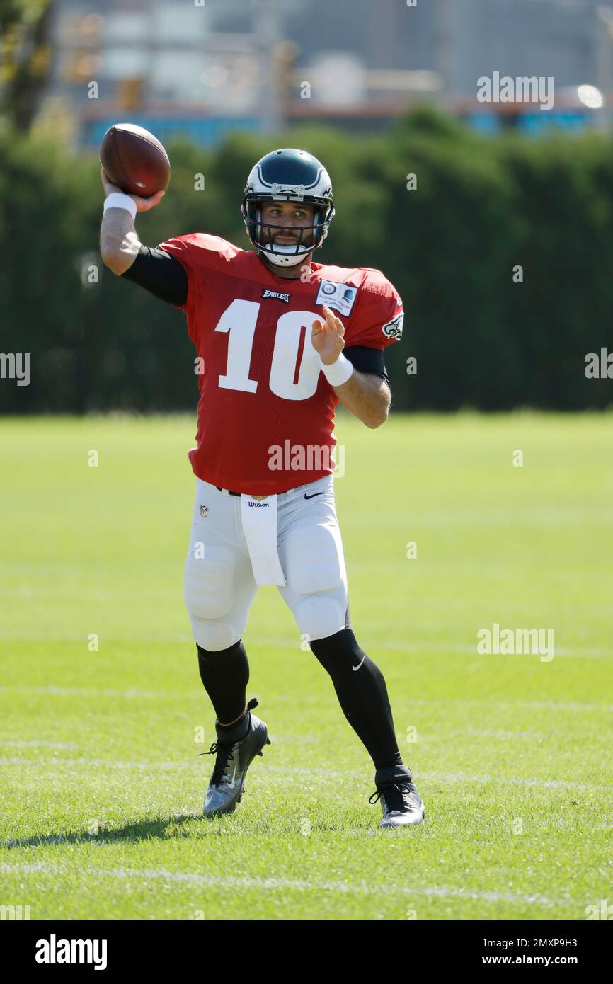 Philadelphia Eagles quarterback Chase Daniel throws a pass during ...