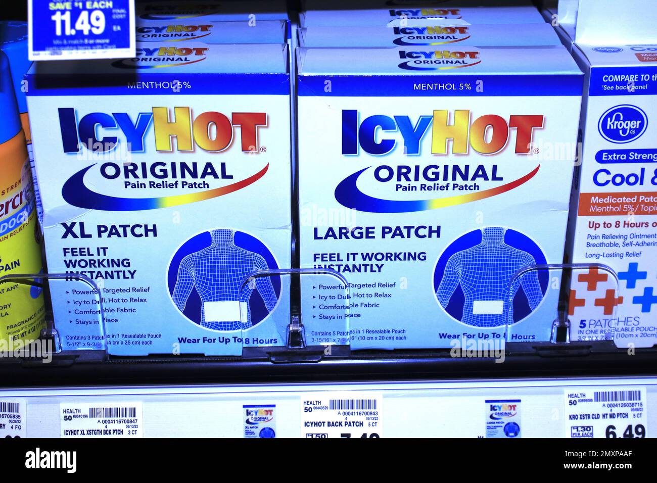 Icy hot patches hi-res stock photography and images - Alamy