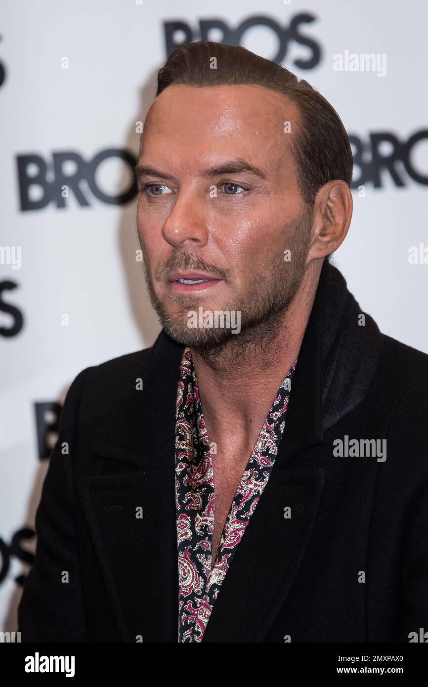 Musician Matt Goss poses for photographers during a photo call after a ...