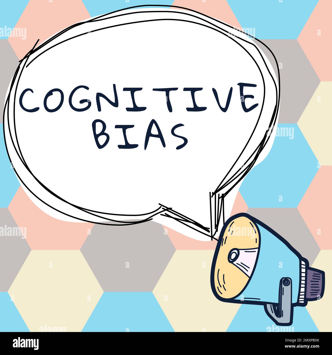 Hand writing sign Cognitive Bias, Word for Psychological treatment for ...