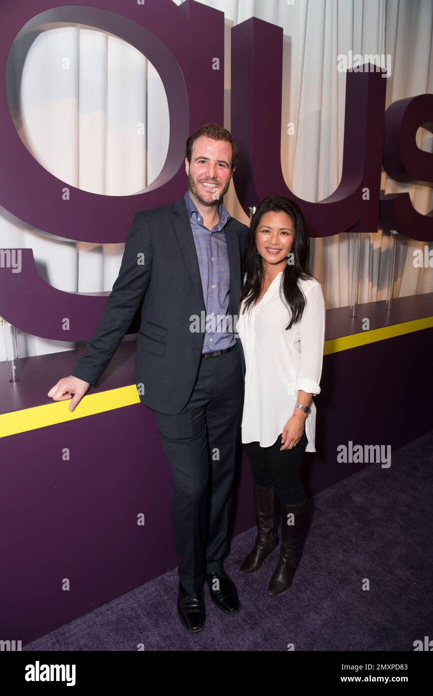 Robert Jewell, left, and Theresa Visintin seen at the Gusto launch ...