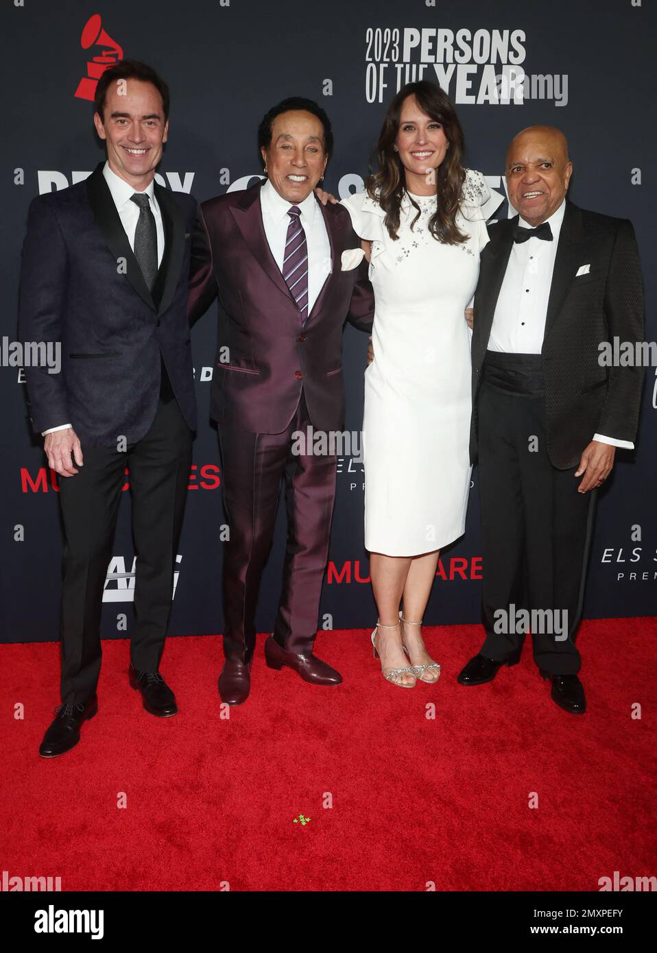 Los Angeles, USA. 03rd Feb, 2023. Laura Segura, Berry Gordy, Steve Boom ...