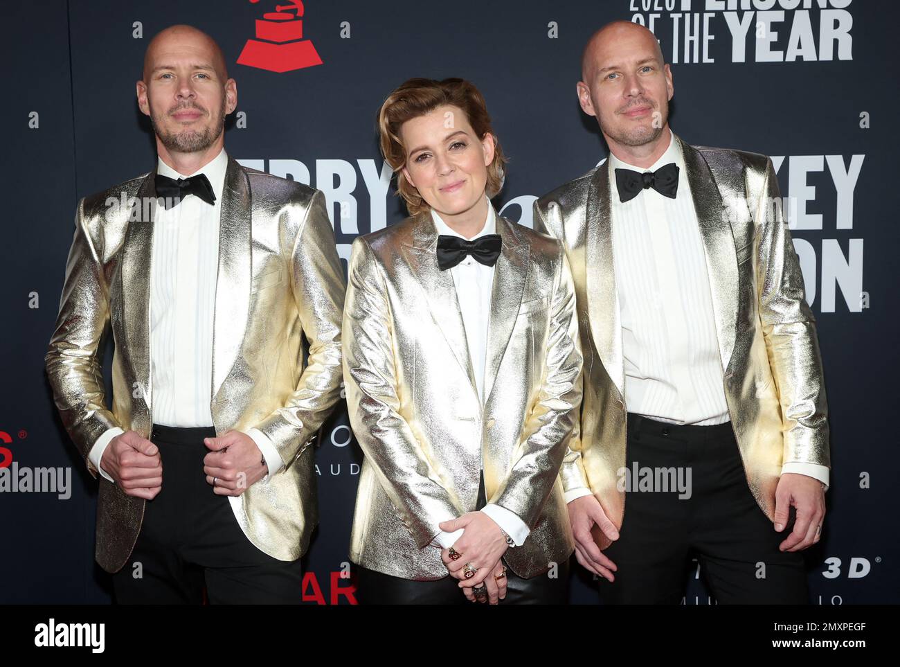 Los Angeles, USA. 03rd Feb, 2023. Phil Hanseroth, Brandi Carlile, Tim ...