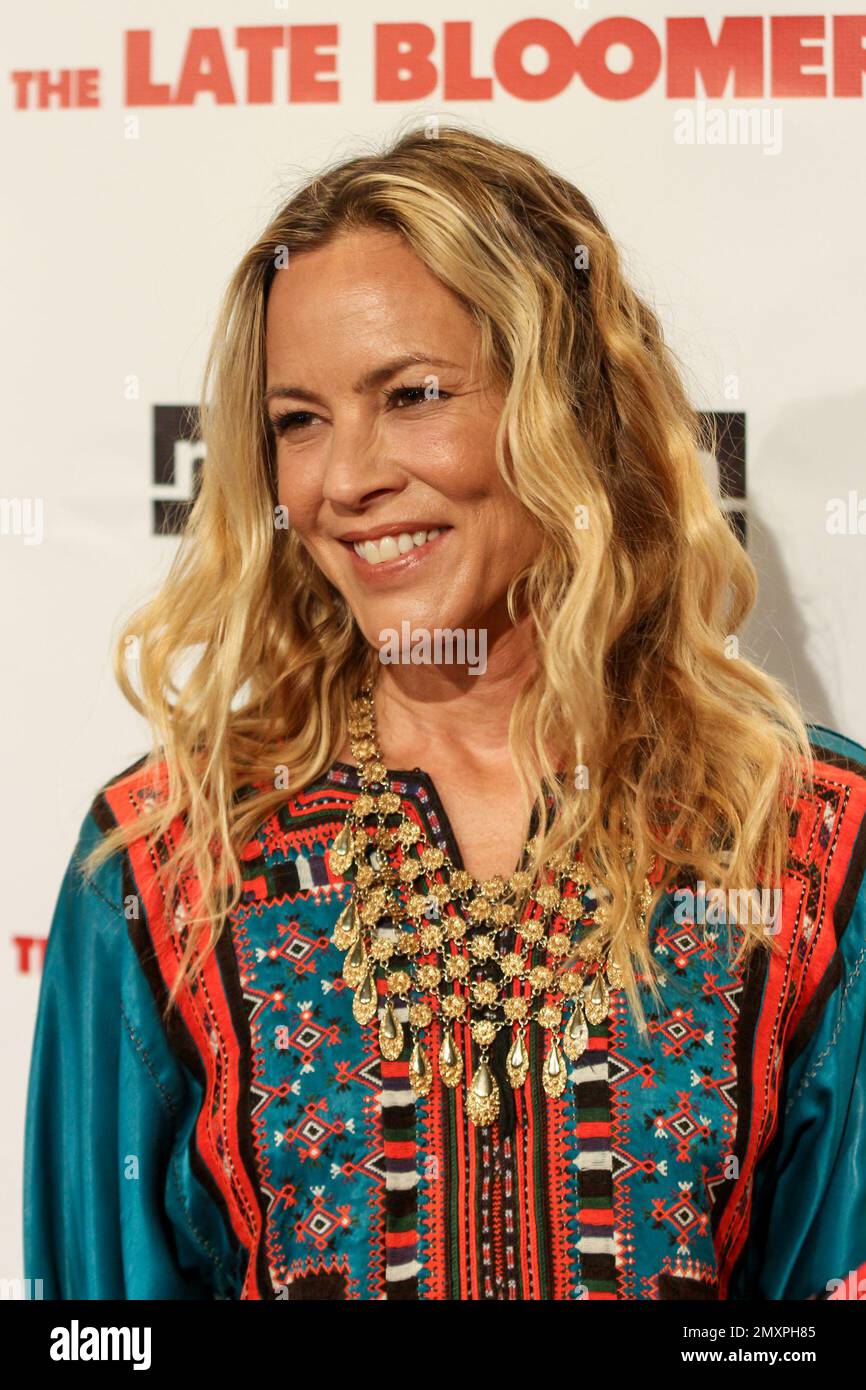 Actress Maria Bello arrives at the LA Premiere of "The Late Bloomer" on ...