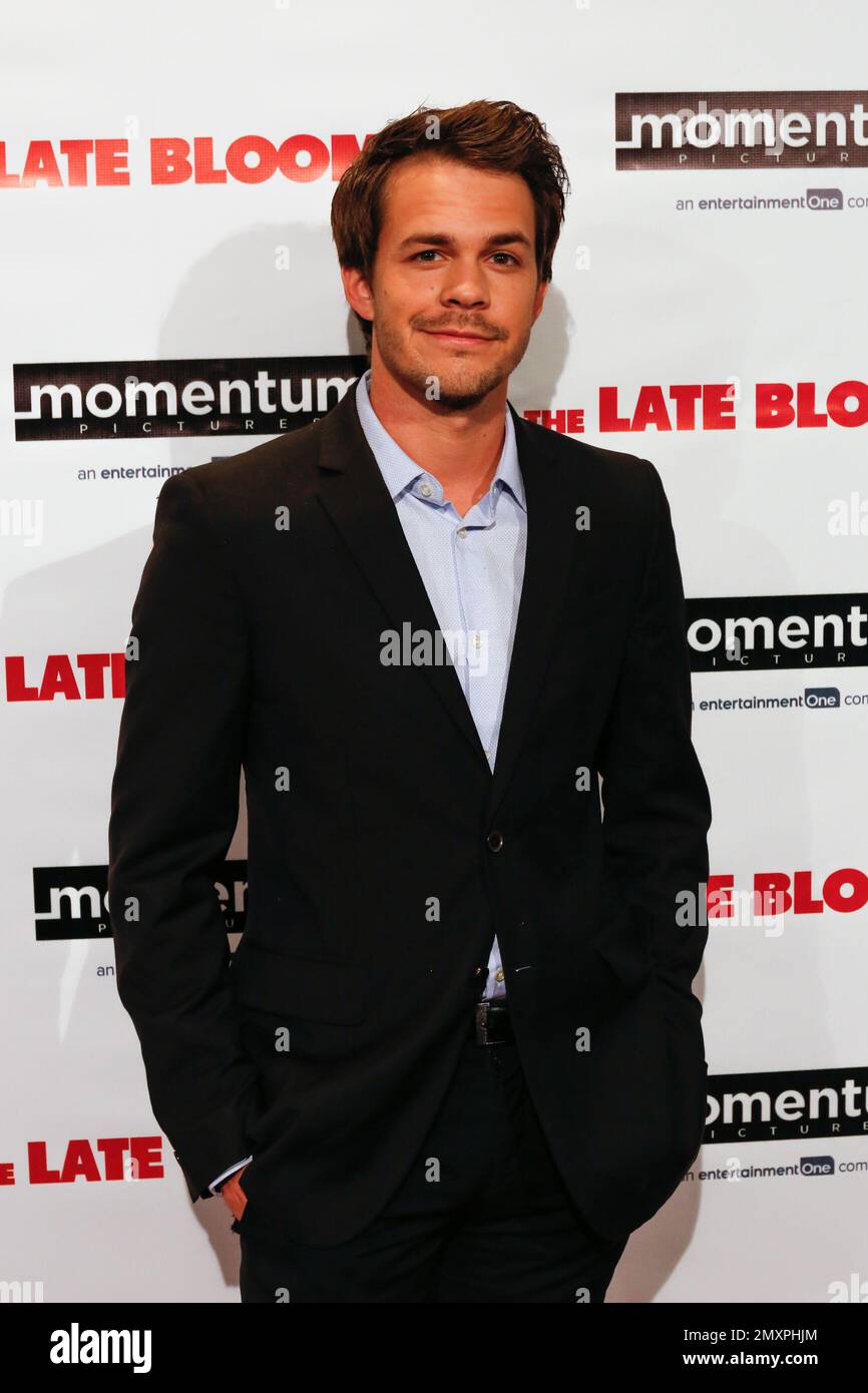 Actor Johnny Simmons arrives at the LA Premiere of "The Late Bloomer ...