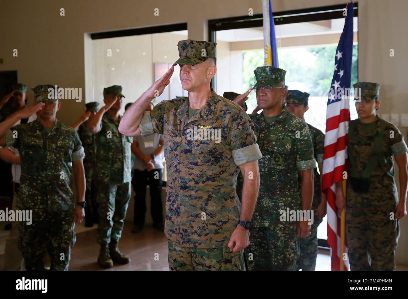 U S Marines Brig Gen John Jansen Center Of The 3rd Marine