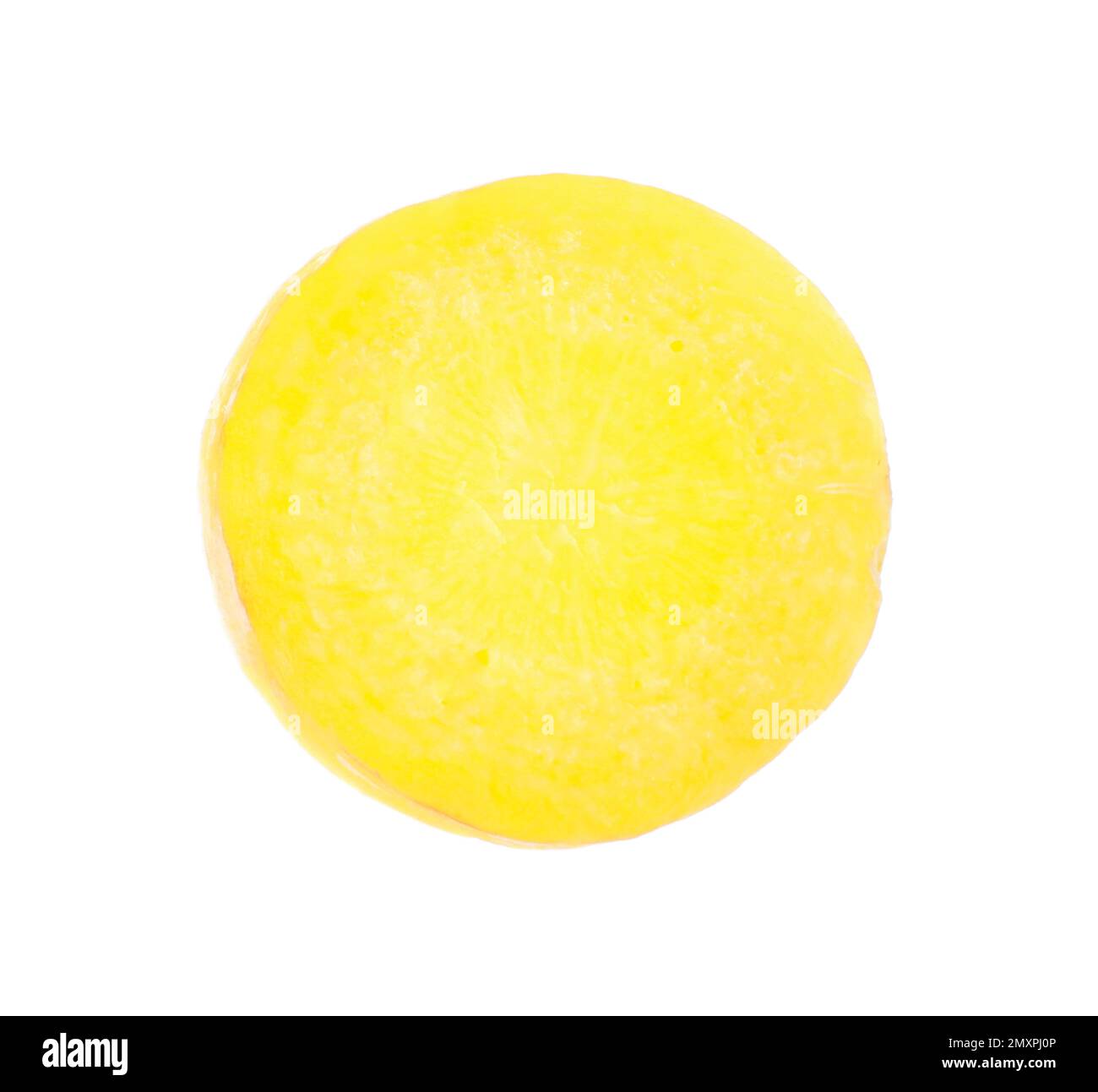 Slice of raw yellow carrot isolated on white Stock Photo - Alamy