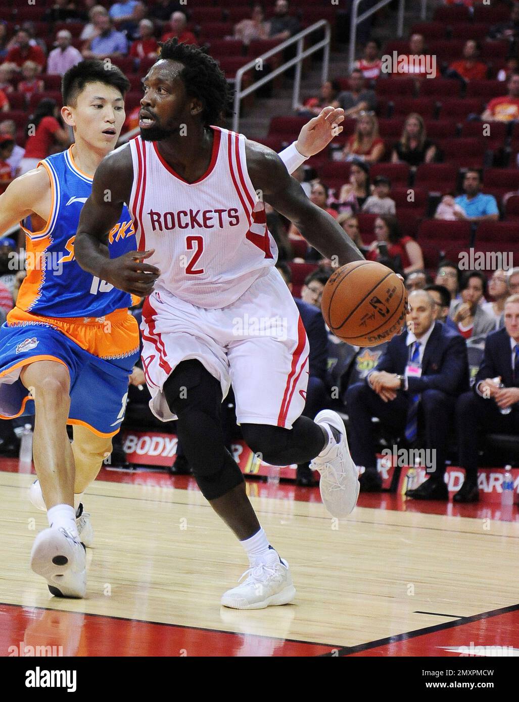 Houston's Patrick Beverley is shown as the Houston Rockets face the ...