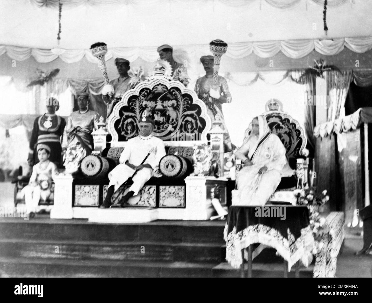 The Maharajah and Maharanee, rulers of two and a half million people in ...