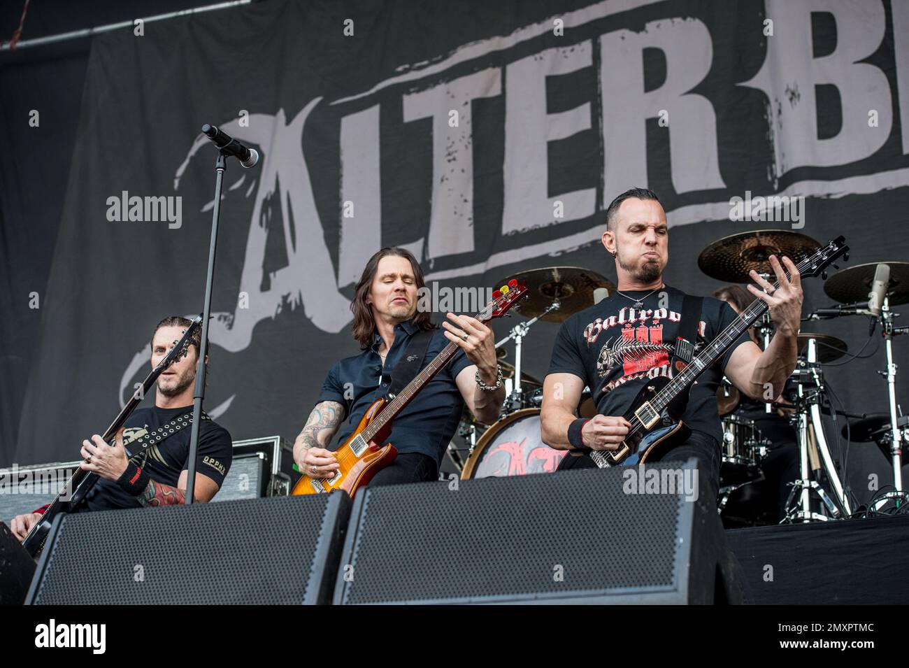 Brian Marshall, from left, Myles Kennedy, and Mark Tremonti of Alter ...