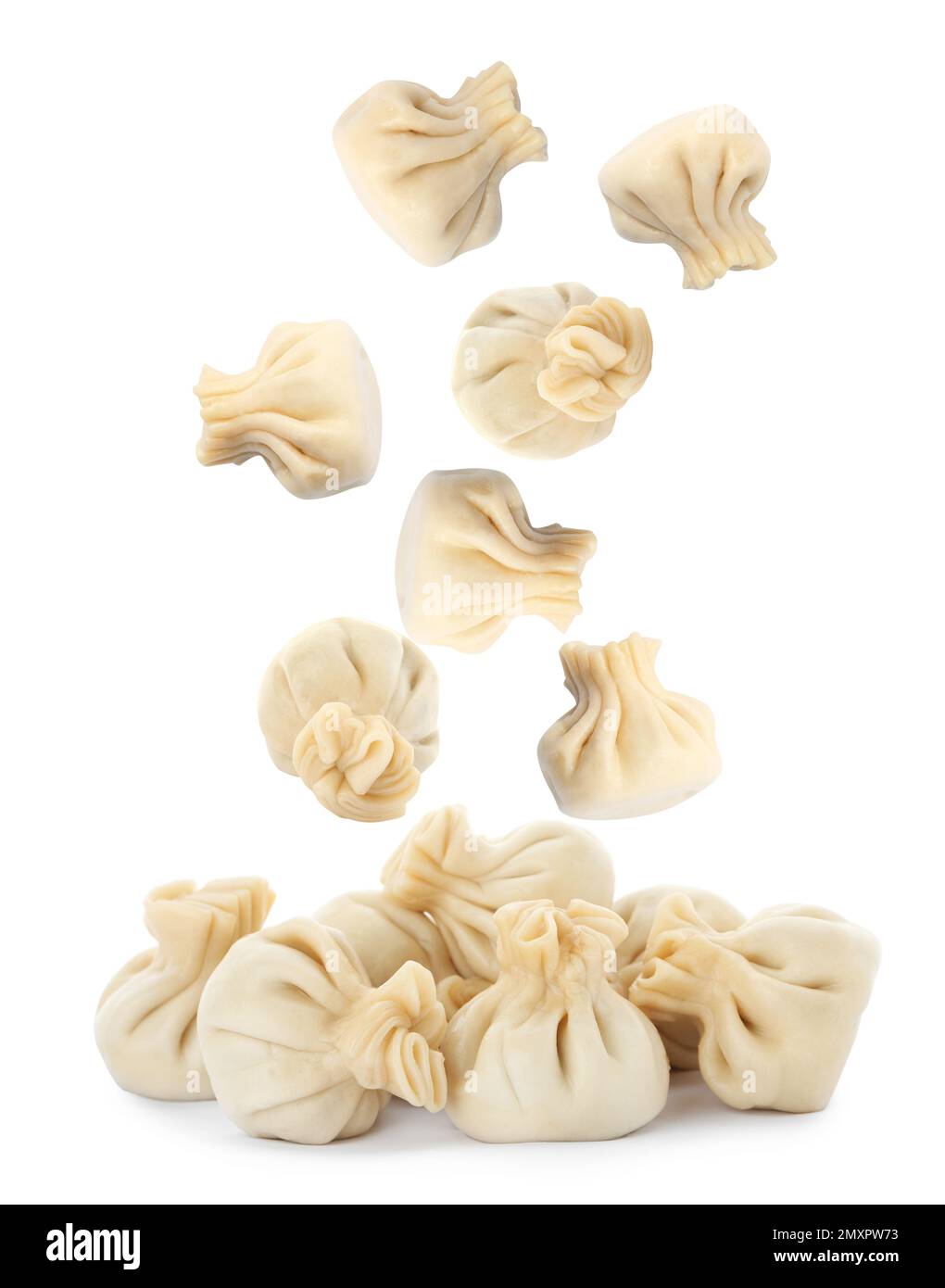 Fresh prepared georgian dumplings Cut Out Stock Images & Pictures - Alamy