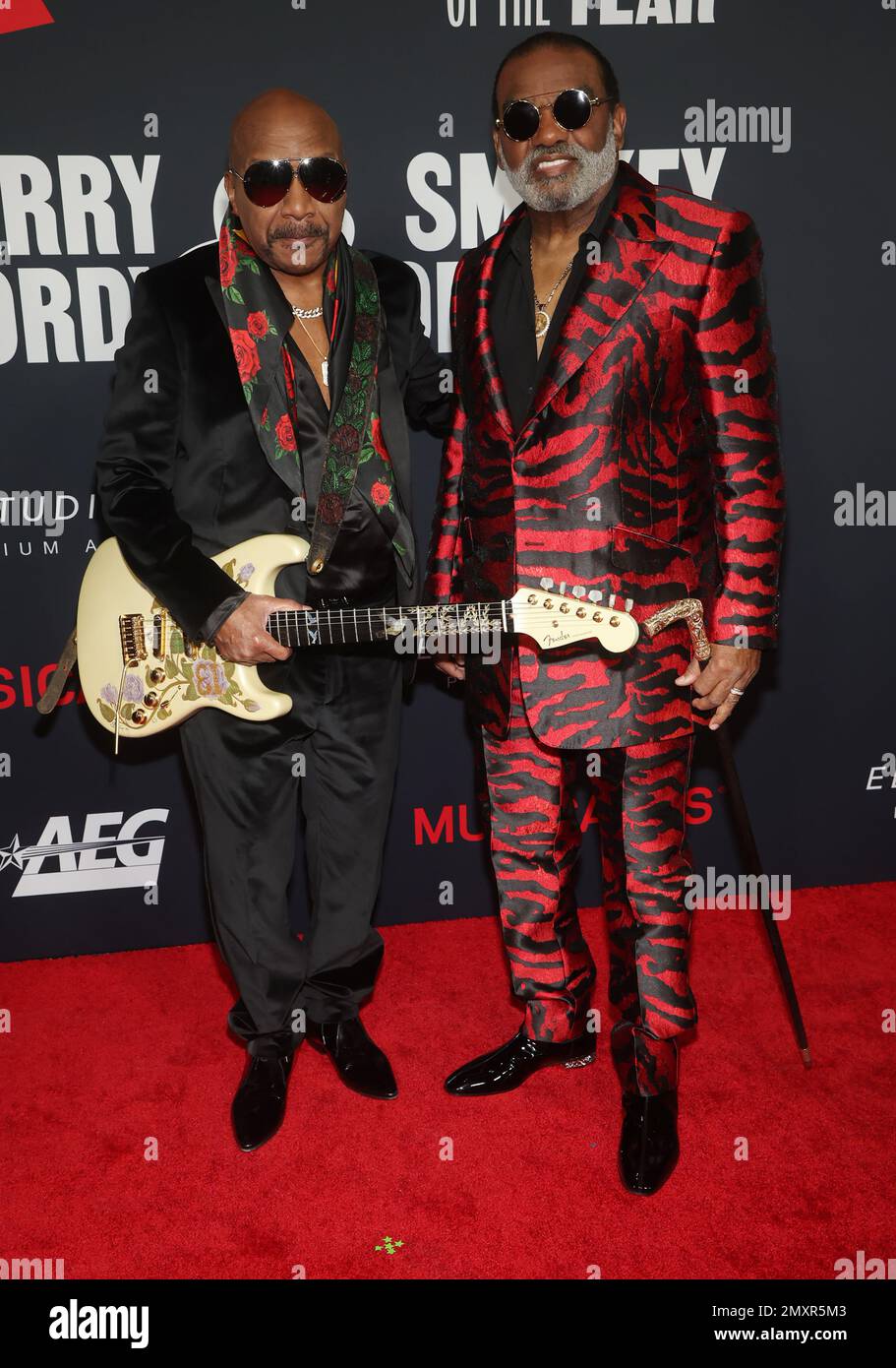 Los Angeles, California, USA. 3rd Feb, 2023. Ernest Isley, Ronald Isley ...