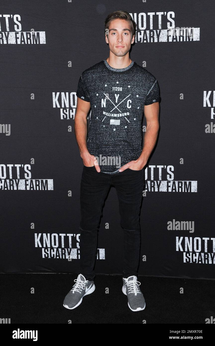 Austin North attends the 2016 Knott’s Scary Farm Black Carpet Event at ...