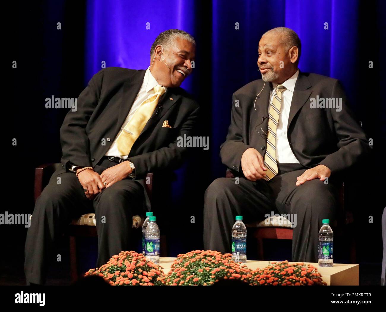 In this Sept. 27, 2016 photo, Godfrey Dillard, left, and Perry Wallace ...
