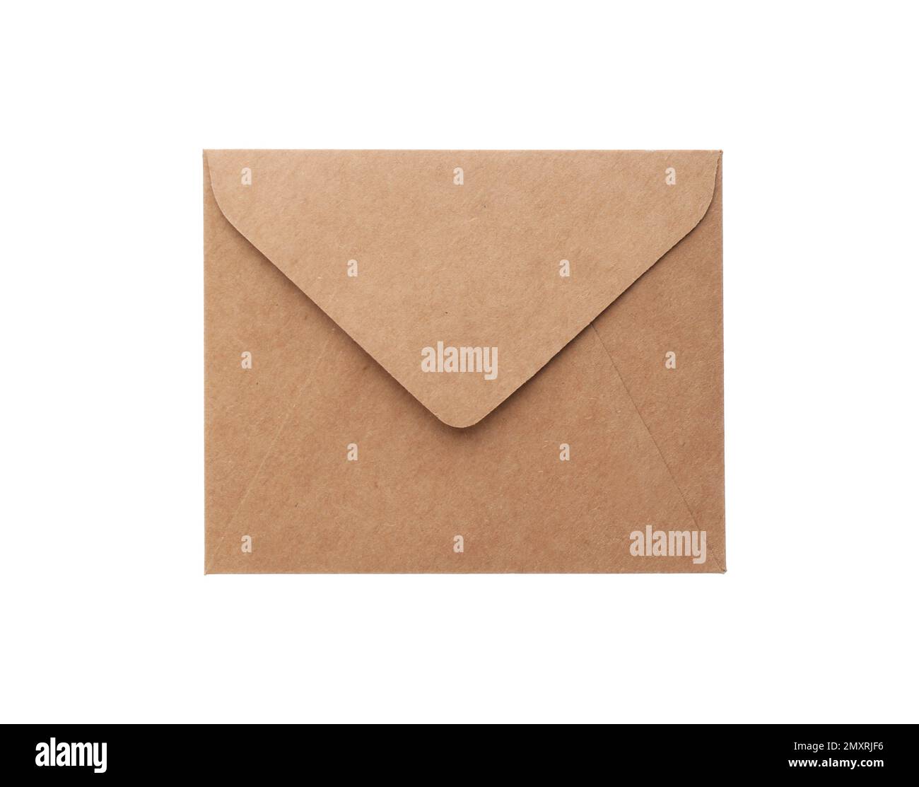 Brown paper envelope isolated on white. Mail service Stock Photo - Alamy